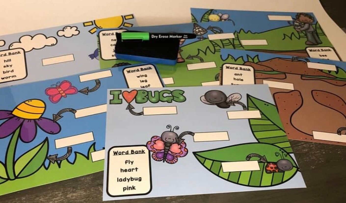 Label Picture Cards, Writing Mats, Educational Learning Activity Kits ...