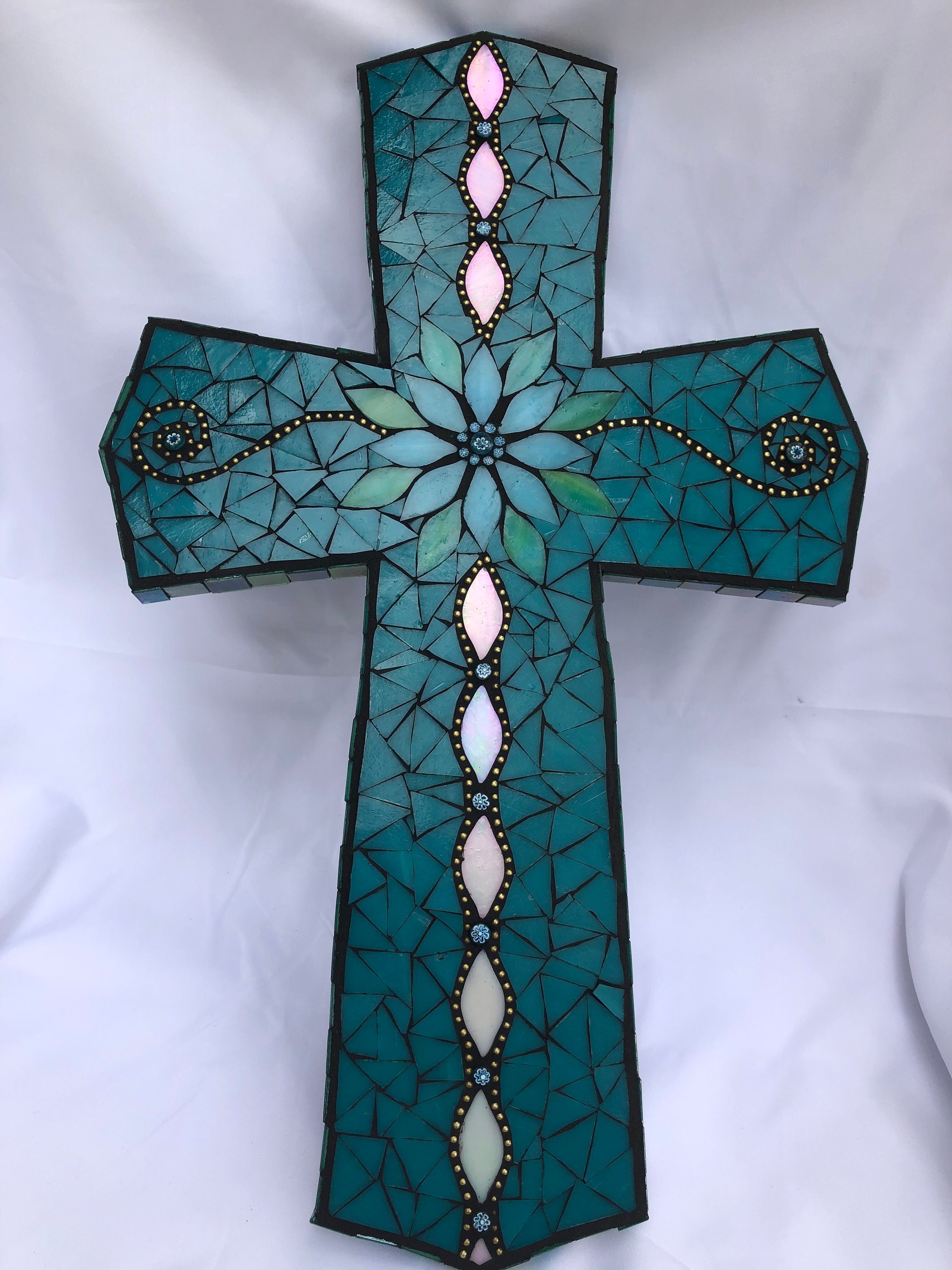 Custom Made to Order - Mosaic Cross - Etsy