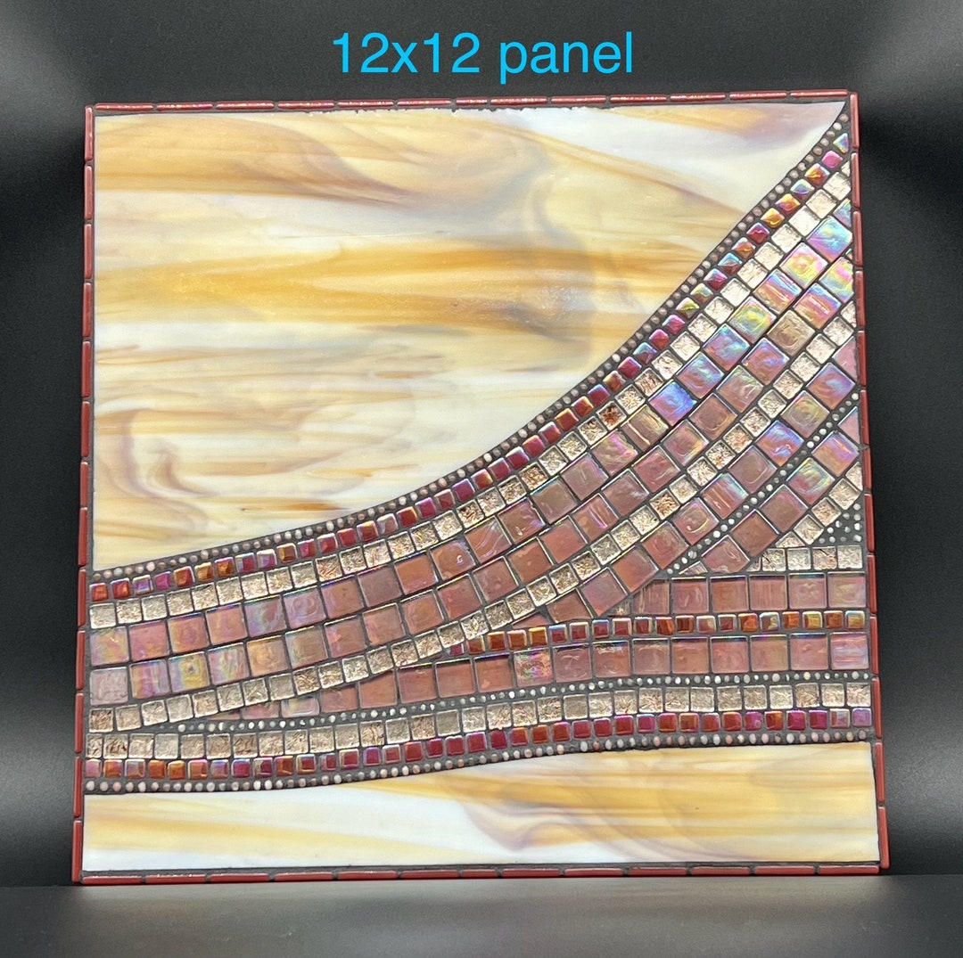 Mosaic Art Panel - Desert Neutrals, 12x12 - Etsy