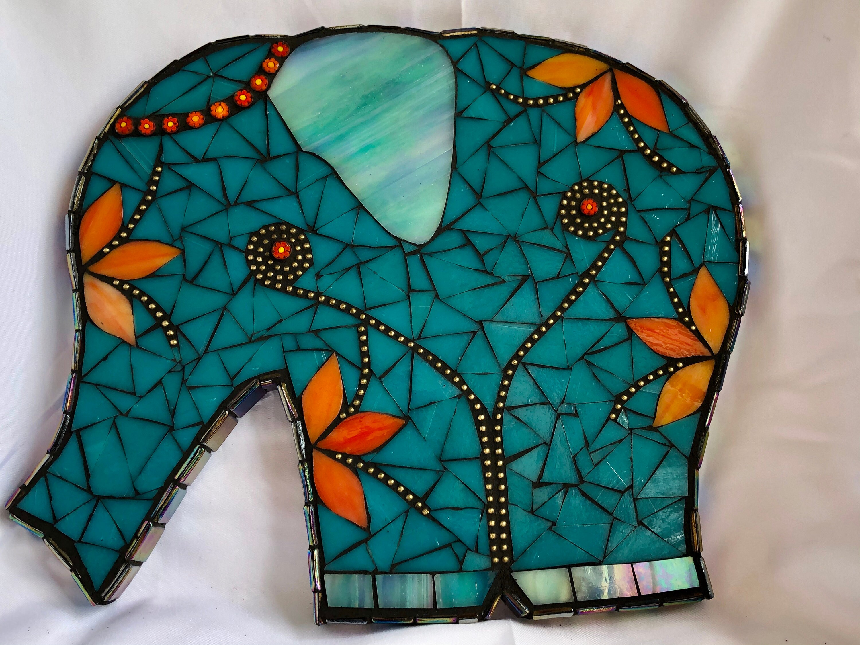 Custom Made to Order - Mosaic Elephants - Etsy