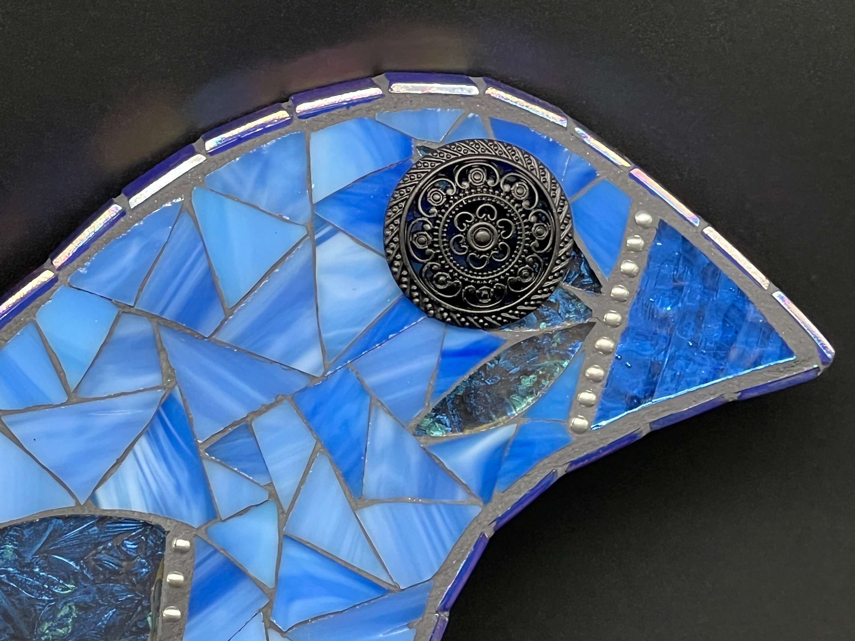 Mosaic Bird (blue) - Etsy