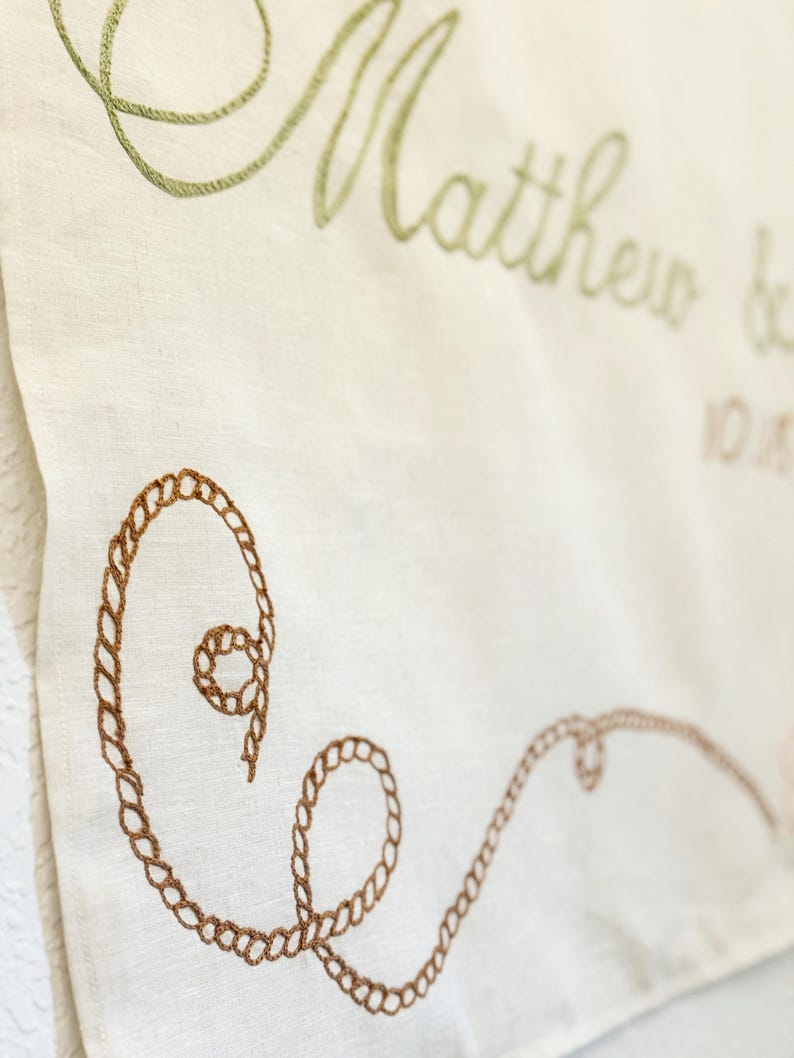 Custom Chainstitch Wedding Banner | Engagement Banner | Embroidered ...
