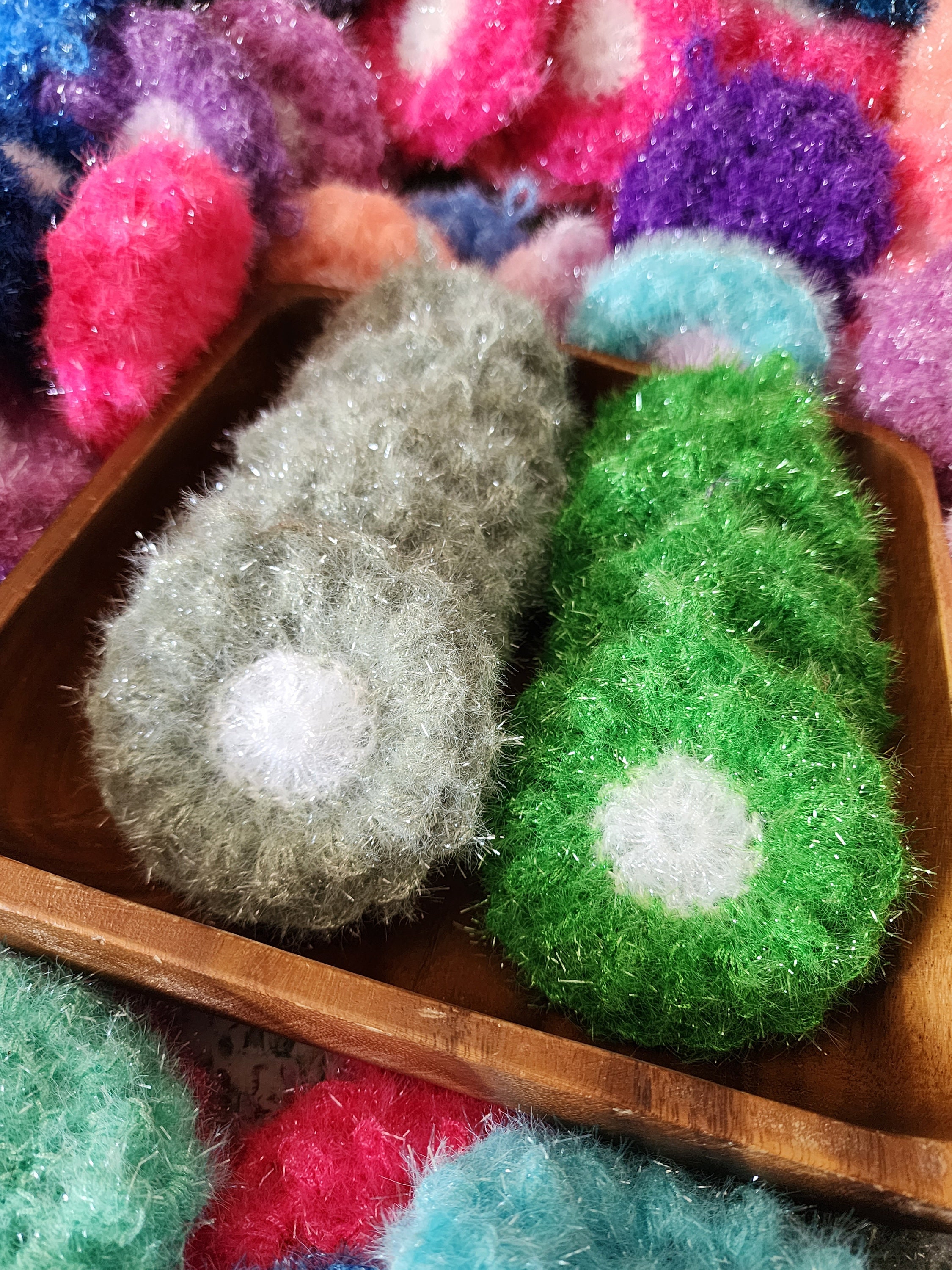 Homemade Reusable Dish Scrubbies pack of 3 - Etsy