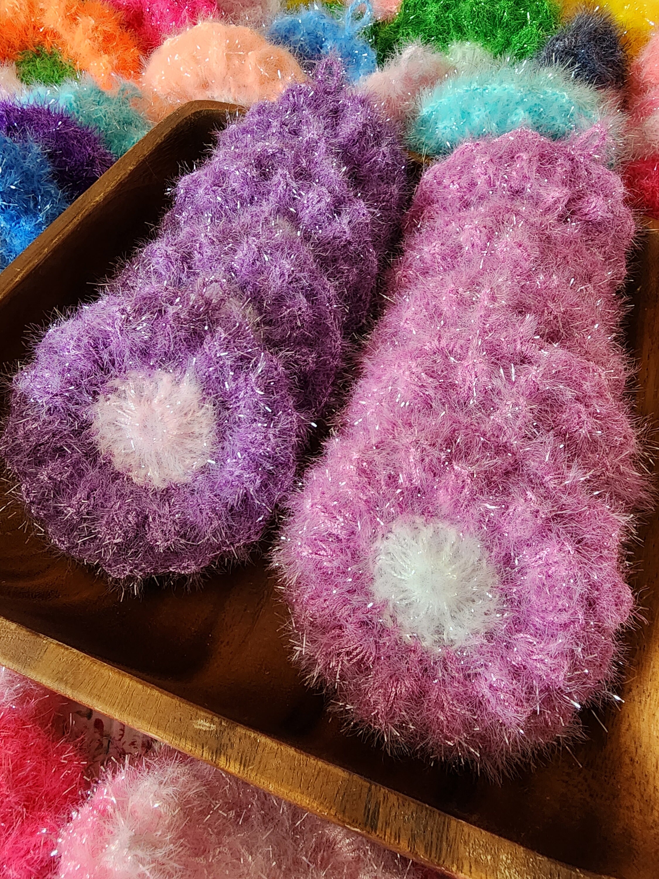 Homemade Reusable Dish Scrubbies pack of 3 - Etsy