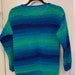 Handmade Sweater Small Green Sweater Blue Sweater Womens V - Etsy