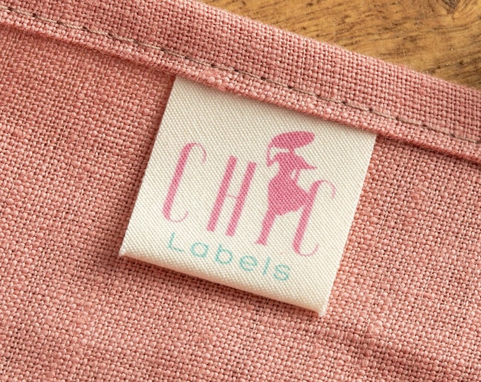 500 Custom Clothing Labels, Woven Labels, Clothing Labels , Hem Tags ...
