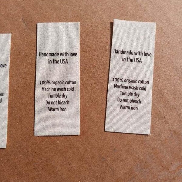 Clothing Care Label - Etsy