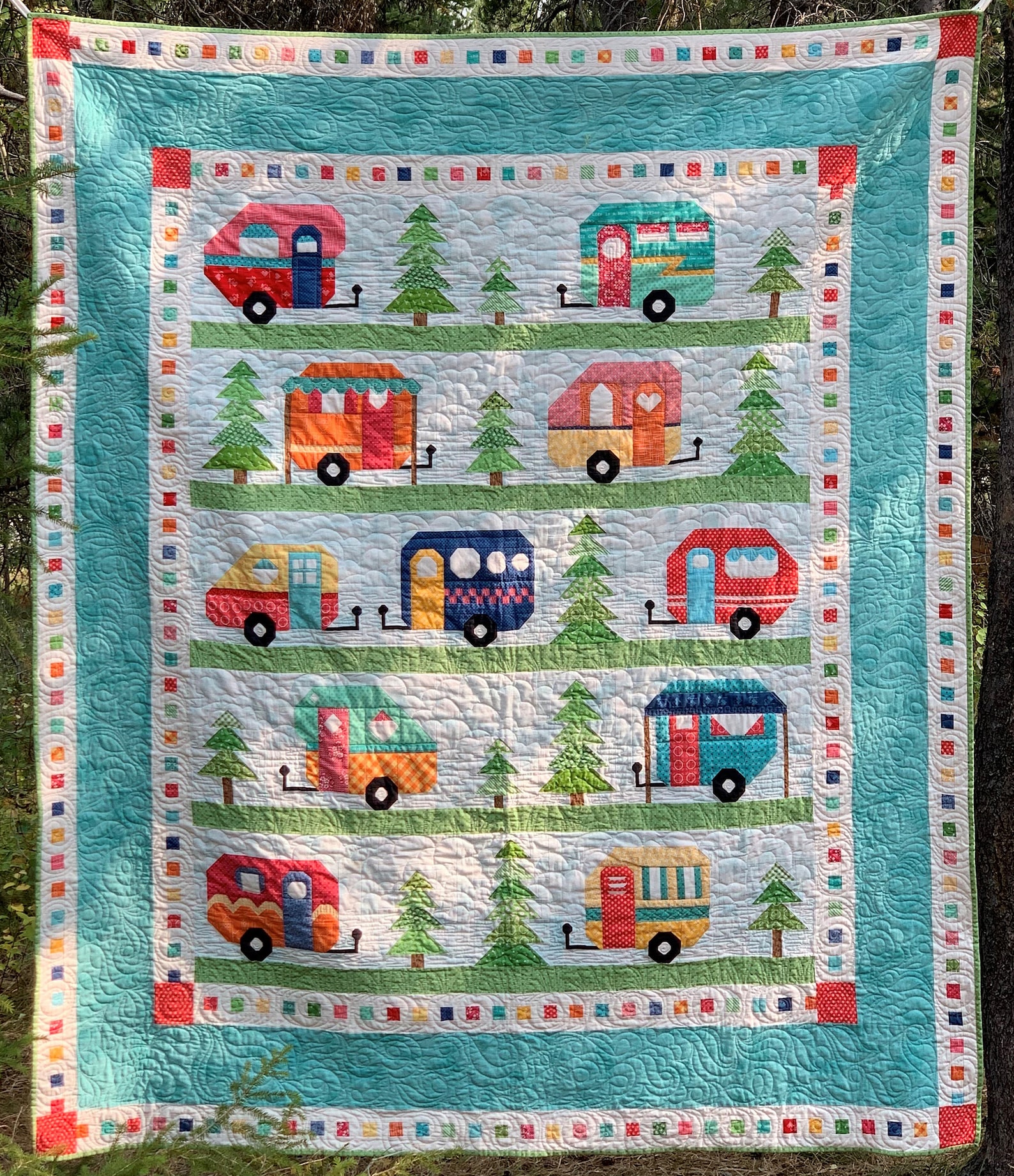 The Happy Glamper Quilt Pattern PDF Download - Etsy