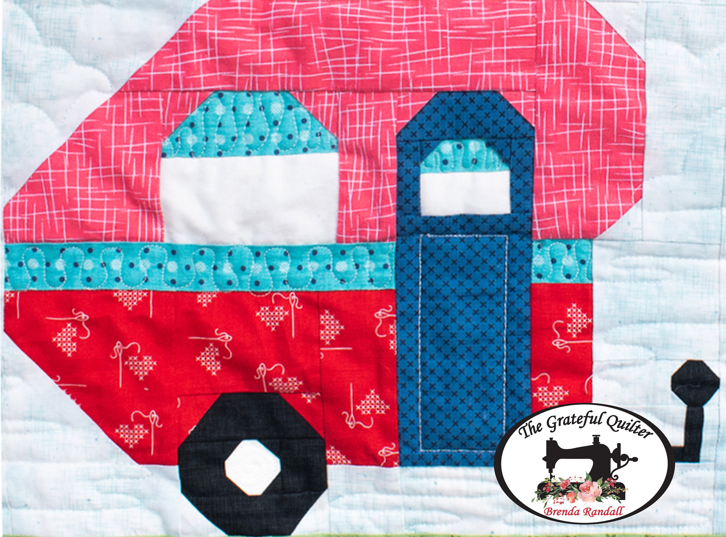 The Happy Glamper Quilt Pattern- GLAMPER BLOCK #1 ONLY - Etsy