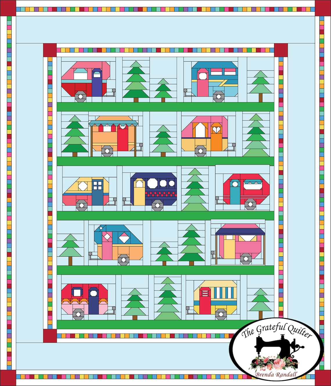 The Happy Glamper Quilt Pattern PDF Download - Etsy Australia