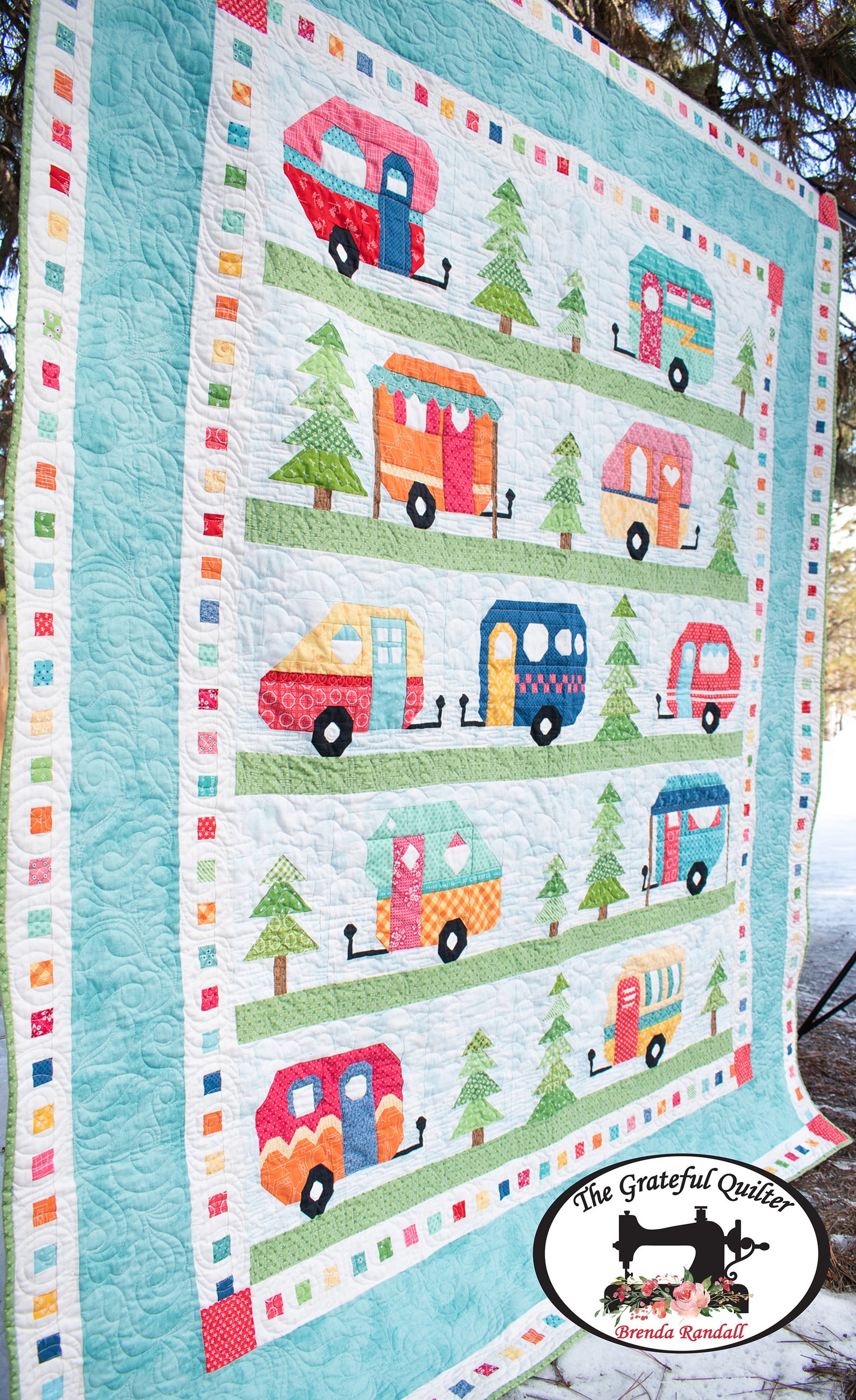 The Happy Glamper Quilt Pattern PDF Download - Etsy