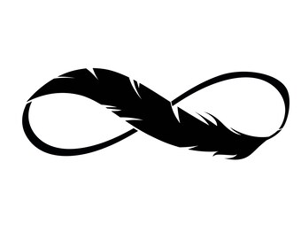 Feather Infinity | Etsy