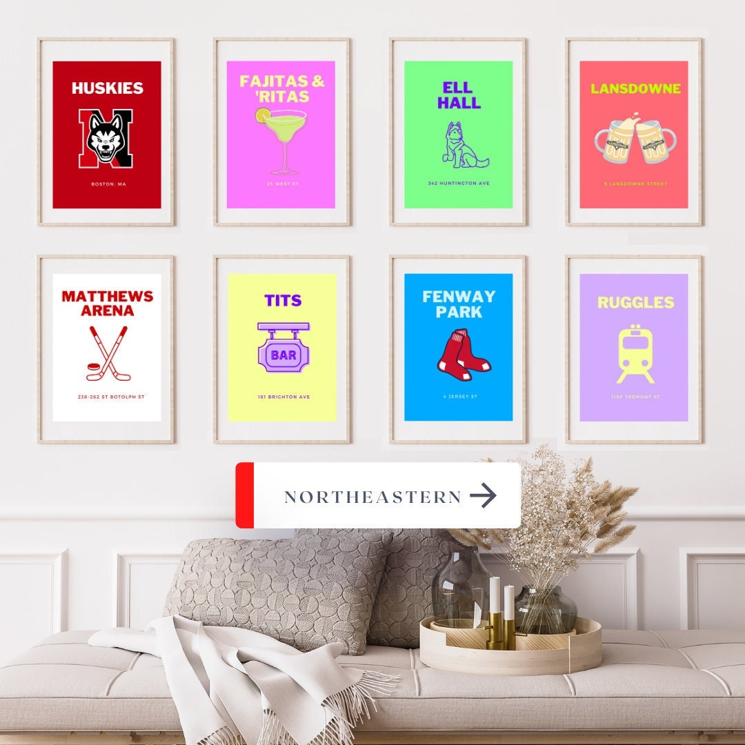 Northeastern Posters download Files - Etsy