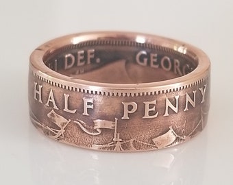 British Penny Ring - Etsy