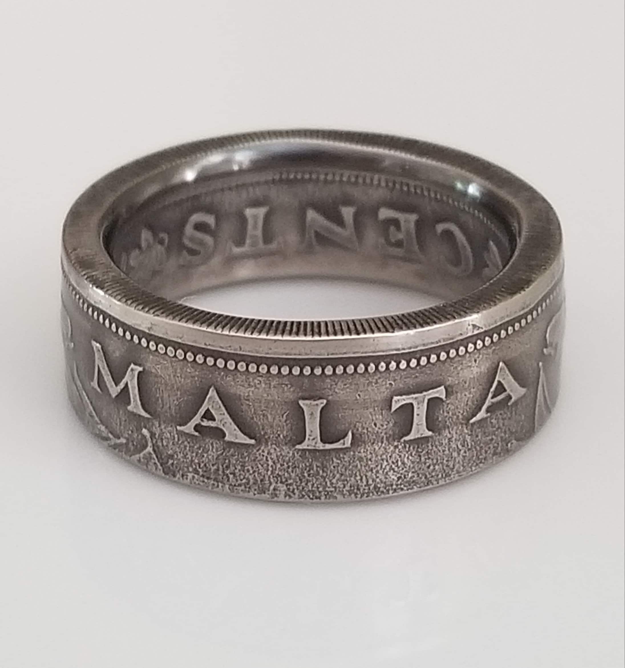 Malta Coin Ring Malta Ring Dolphins Ring Unique Gift - Etsy