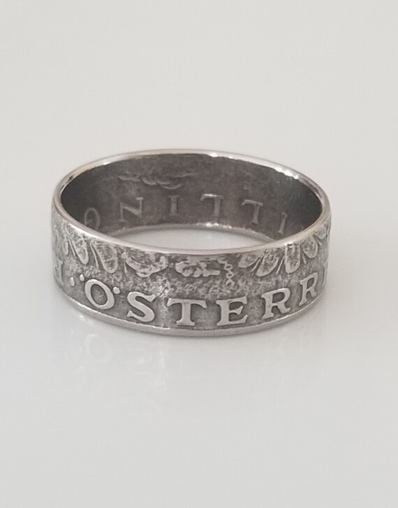 Austria Coin Ring Austria Ring Republic of Austria 10 - Etsy