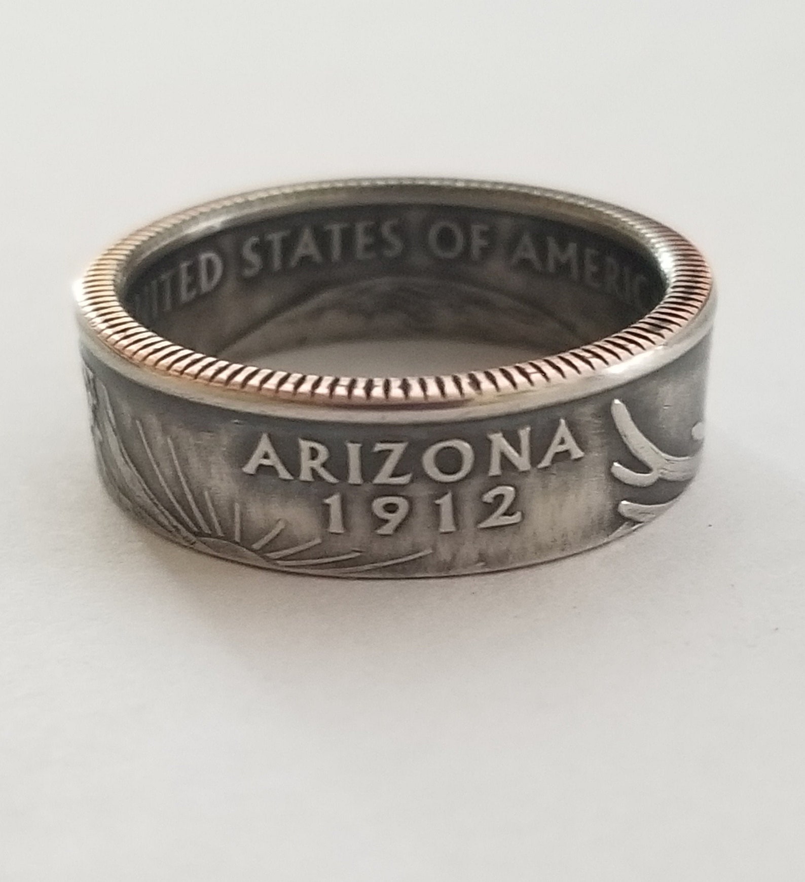 Arizona Coin Ring State Coin Ring Quarter Coin Ring | Etsy