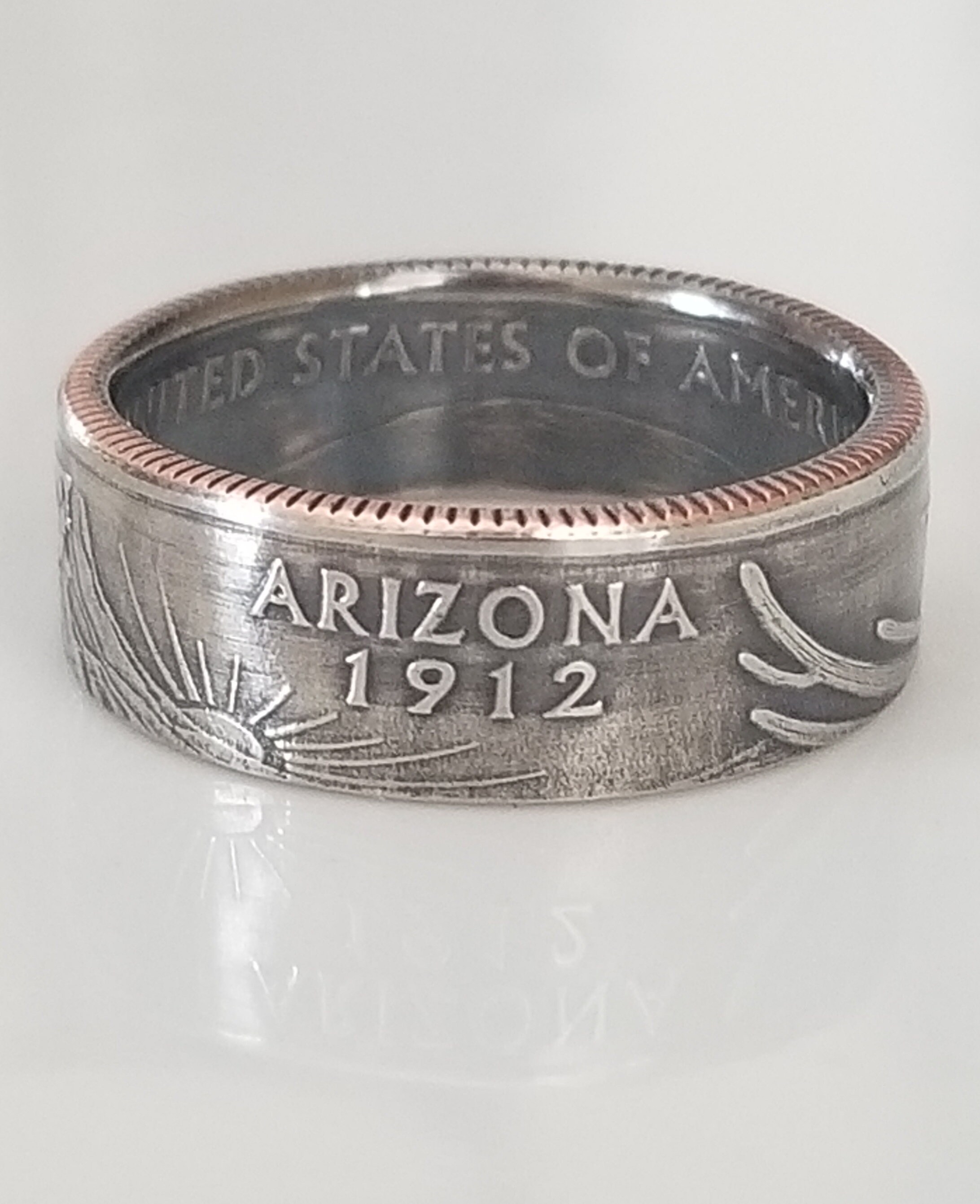 Arizona Coin Ring State Coin Ring Quarter Coin Ring - Etsy UK