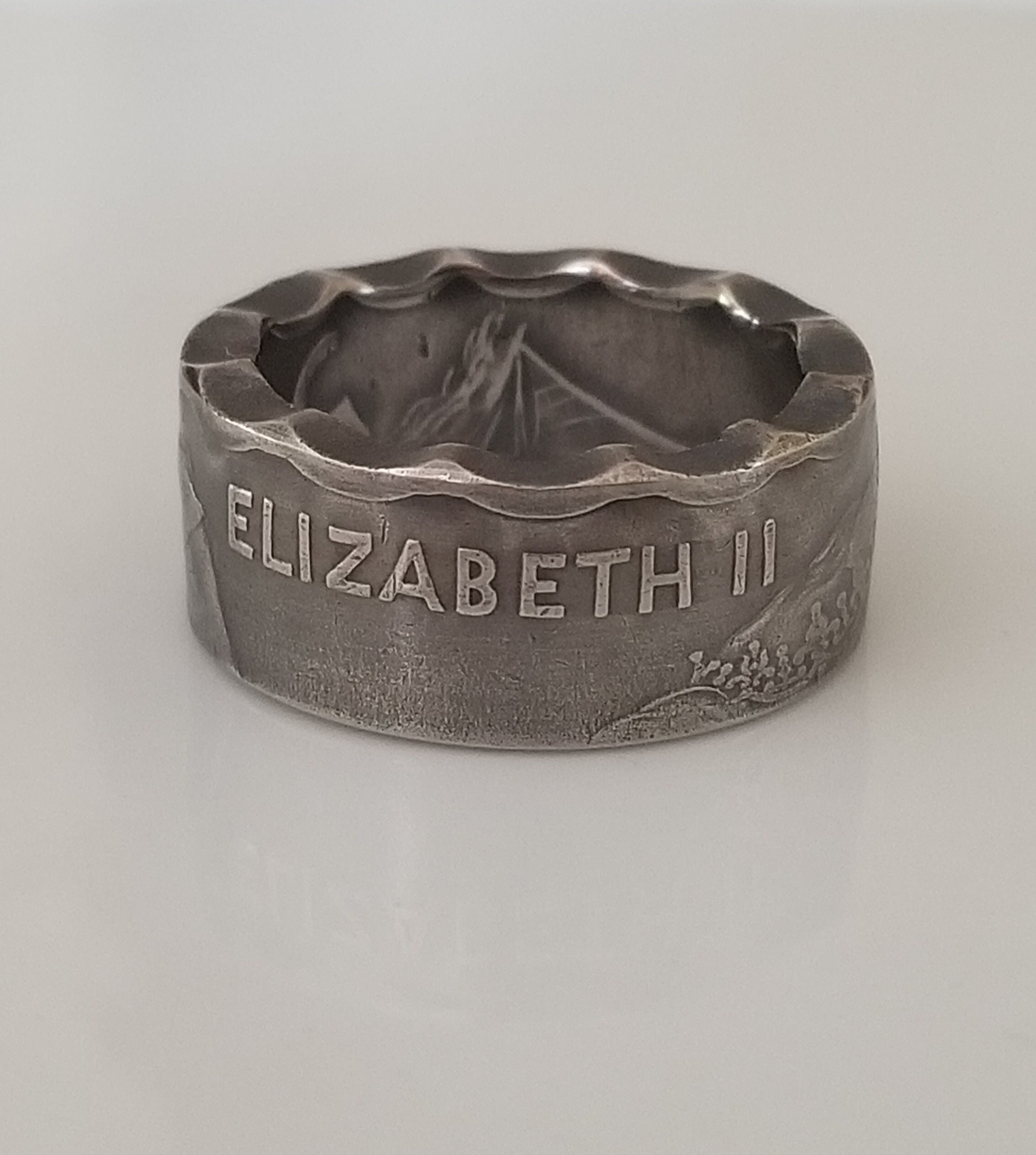 FIJI Coin Ring FIJI Island Fifty Cent Ring Handmade Ring - Etsy