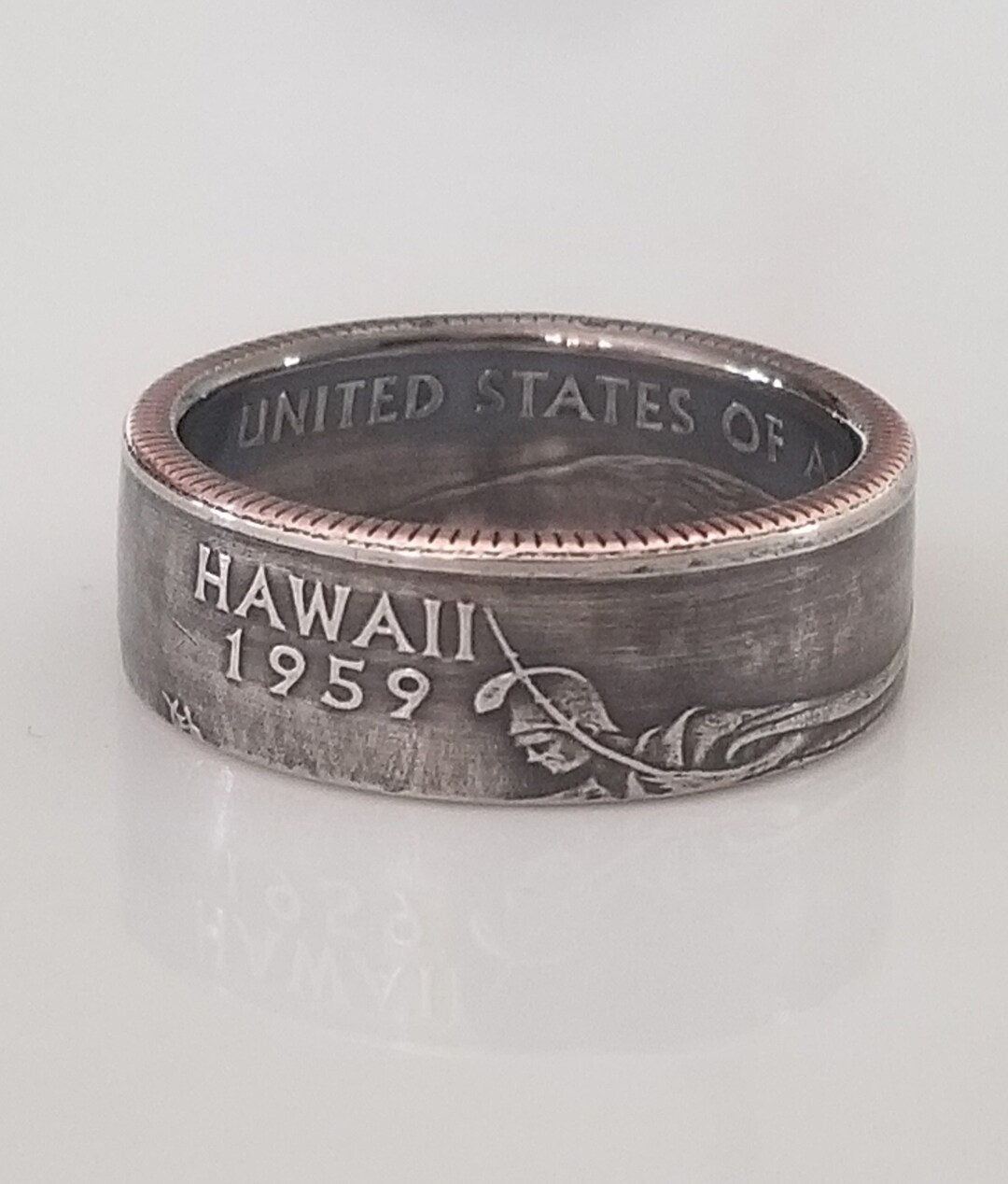 Hawaii Coin Ring | Hawaii Ring | Hawaii Jewelry | Handmade Ring ...