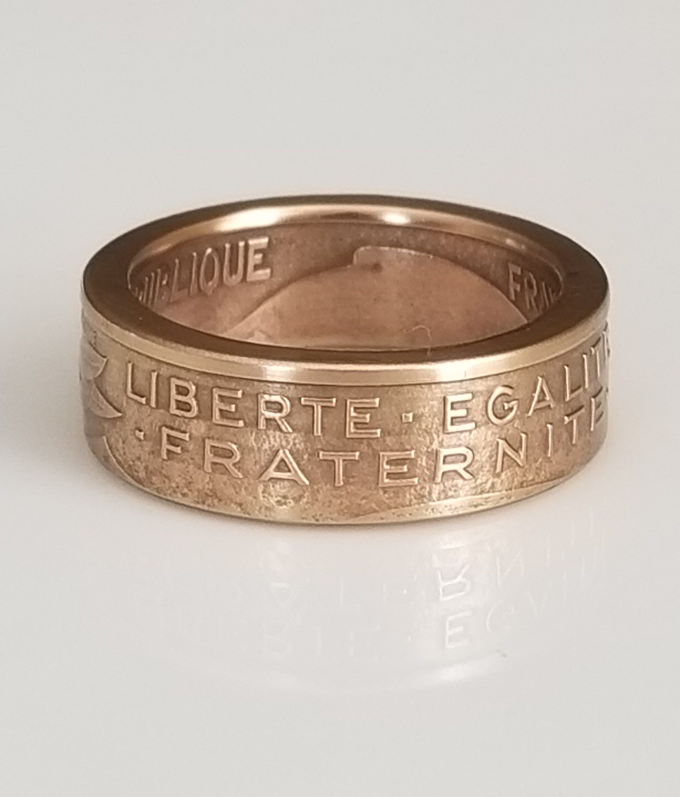 France Coin Ring | France Ring | Handmade Ring | Unique Gift | Travel ...