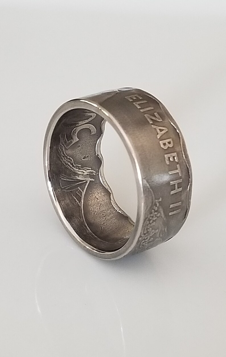 FIJI Coin Ring FIJI Island Fifty Cent Ring Handmade Ring - Etsy