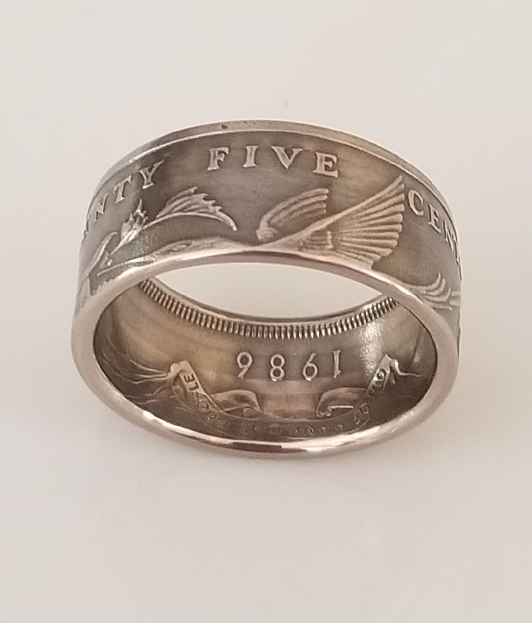 Jamaican Coin Ring Jamaica 25 Cent Coin Ring Handmade Ring Unique Gift ...