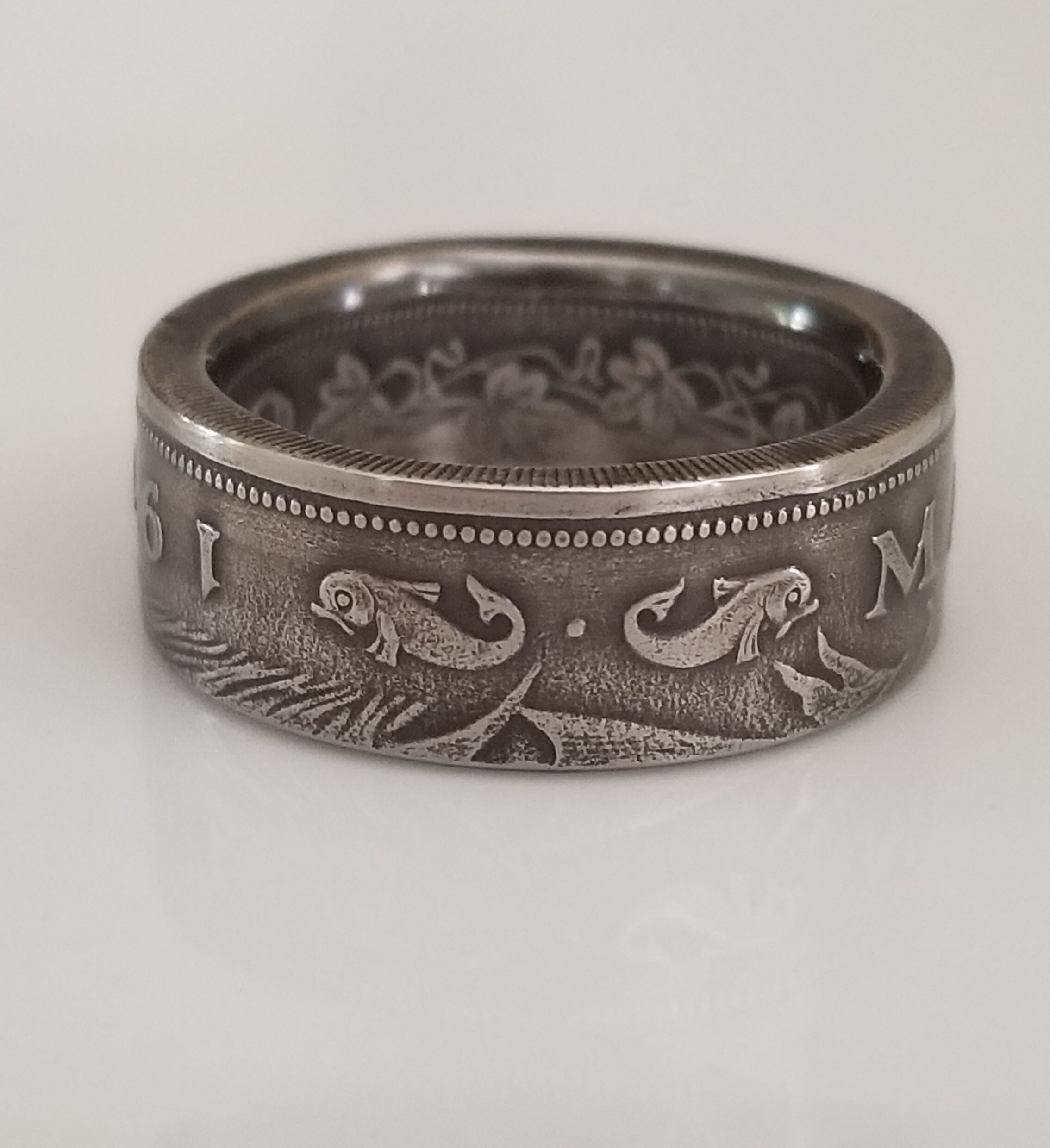 Malta Coin Ring | Malta Ring | Dolphins Ring | Unique Gift | Travel ...