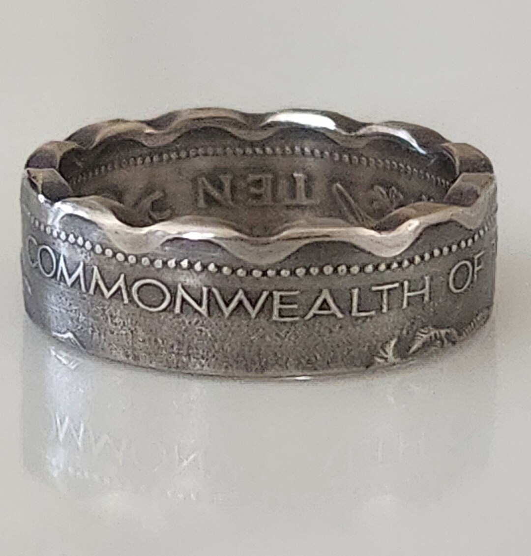 Bahamas Ring | Bahamas 10 Cent Coin Ring | Handmade Ring | Travel Gift ...