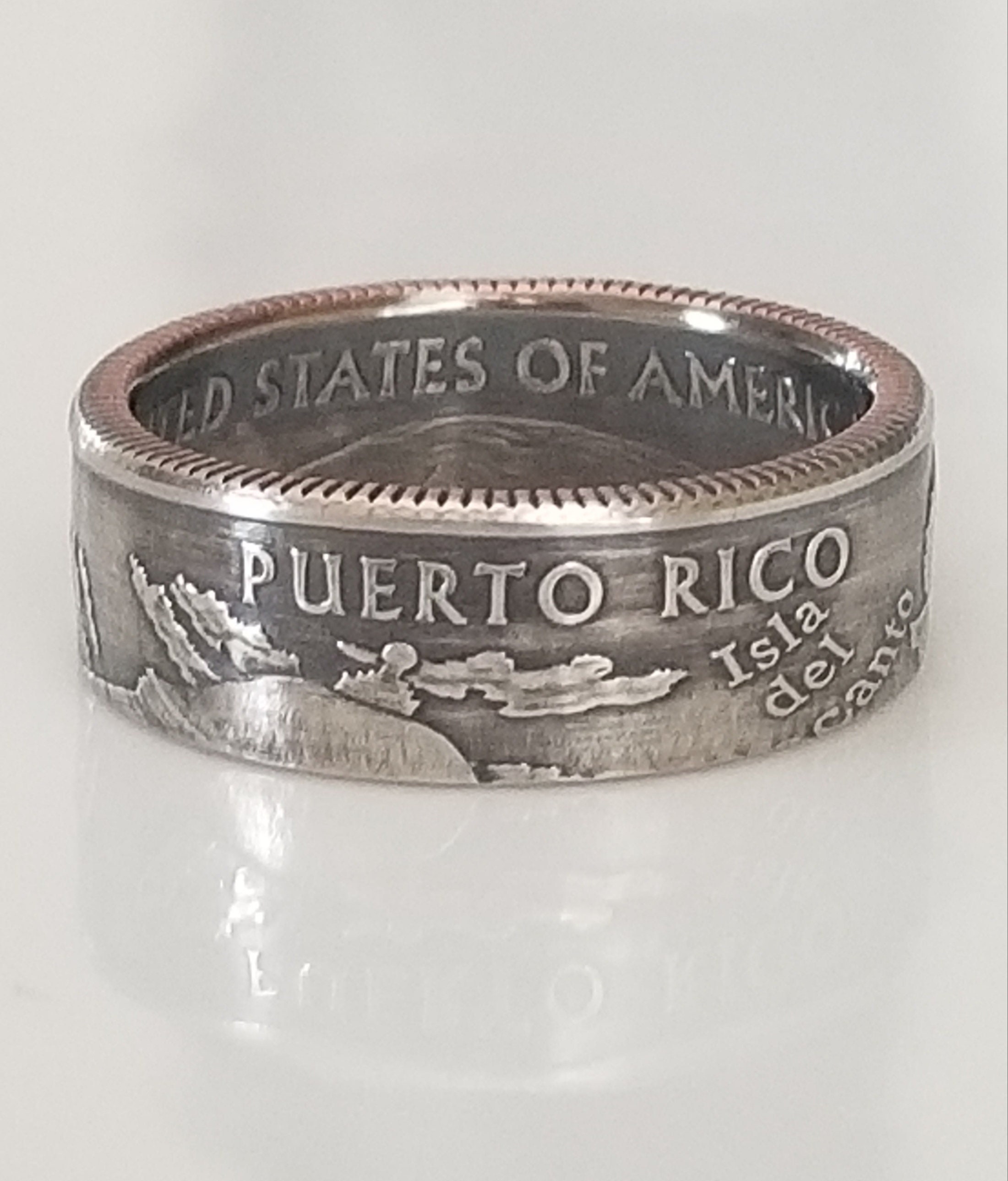 Puerto Rico Coin Ring | Puerto Rico Jewelry | Unique Gift - Etsy