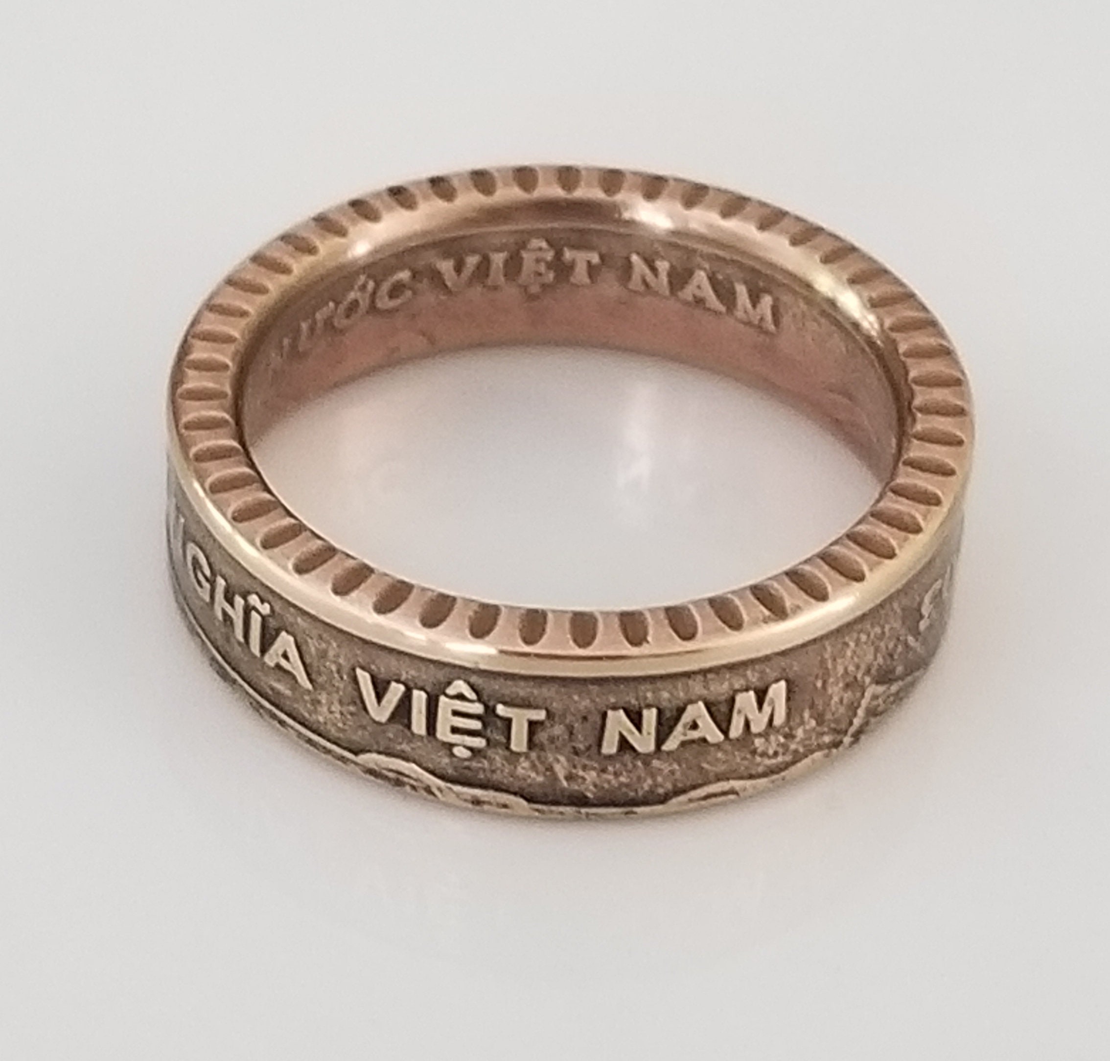Vietnamese Coin Ring Vietnam Coin Ring Hand Made - Etsy