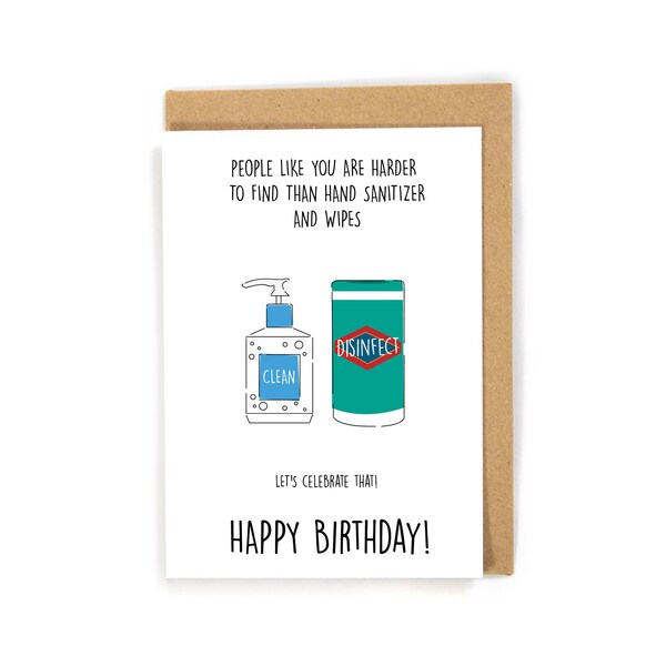 Quarantine Birthday Card - Etsy