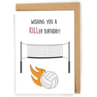 Volleyball Coach Thank You Card / Thankful Card / Coach Appreciation ...
