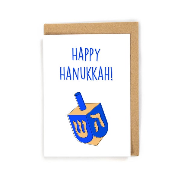 Dreidel Card - Etsy