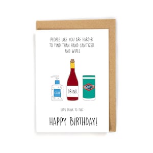 Funny Birthday Card, Quarantine Birthday Card, Happy Birthday Card ...