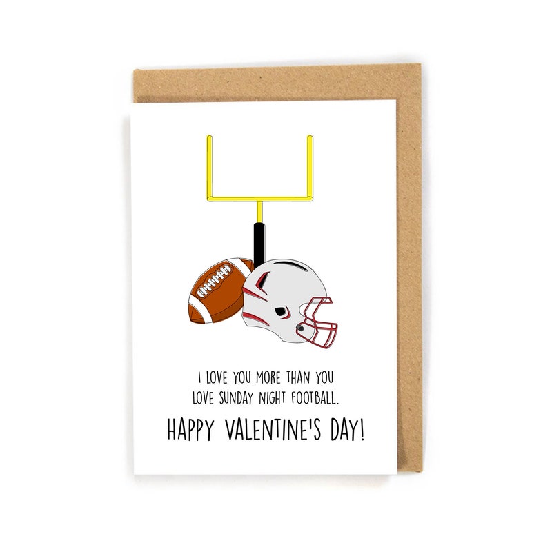 Football Valentine - Etsy