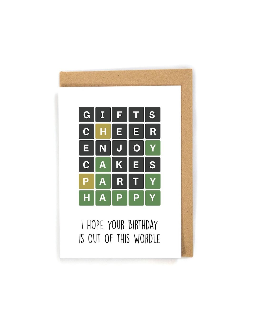 Wordle Birthday Card, Trendy Birthday Card, Cute Birthday Card, Funny ...