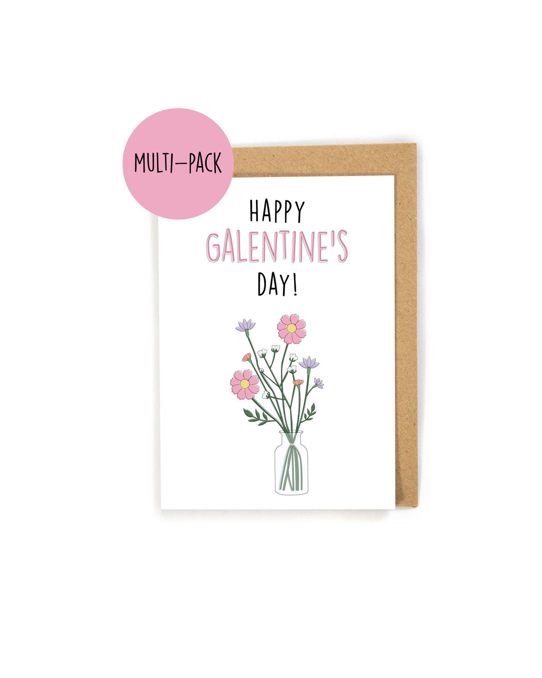 Pack of Galentine's Day Card, Cute Galentine's Day Cards, Galentine's ...