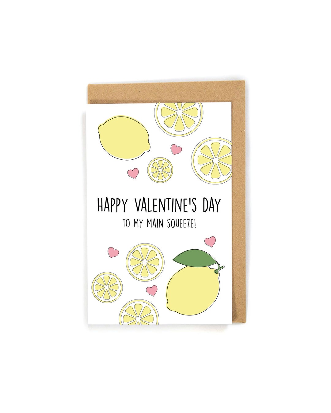 Lemon Valentine's Day Card, Cute Valentine's Day Card, Funny Valentine ...