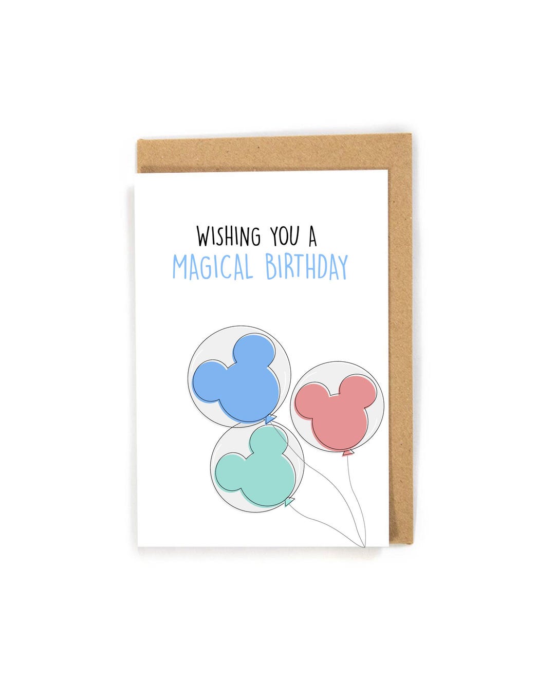 Magical Birthday Card, Birthday Card for Kid/child, Cute Balloon ...