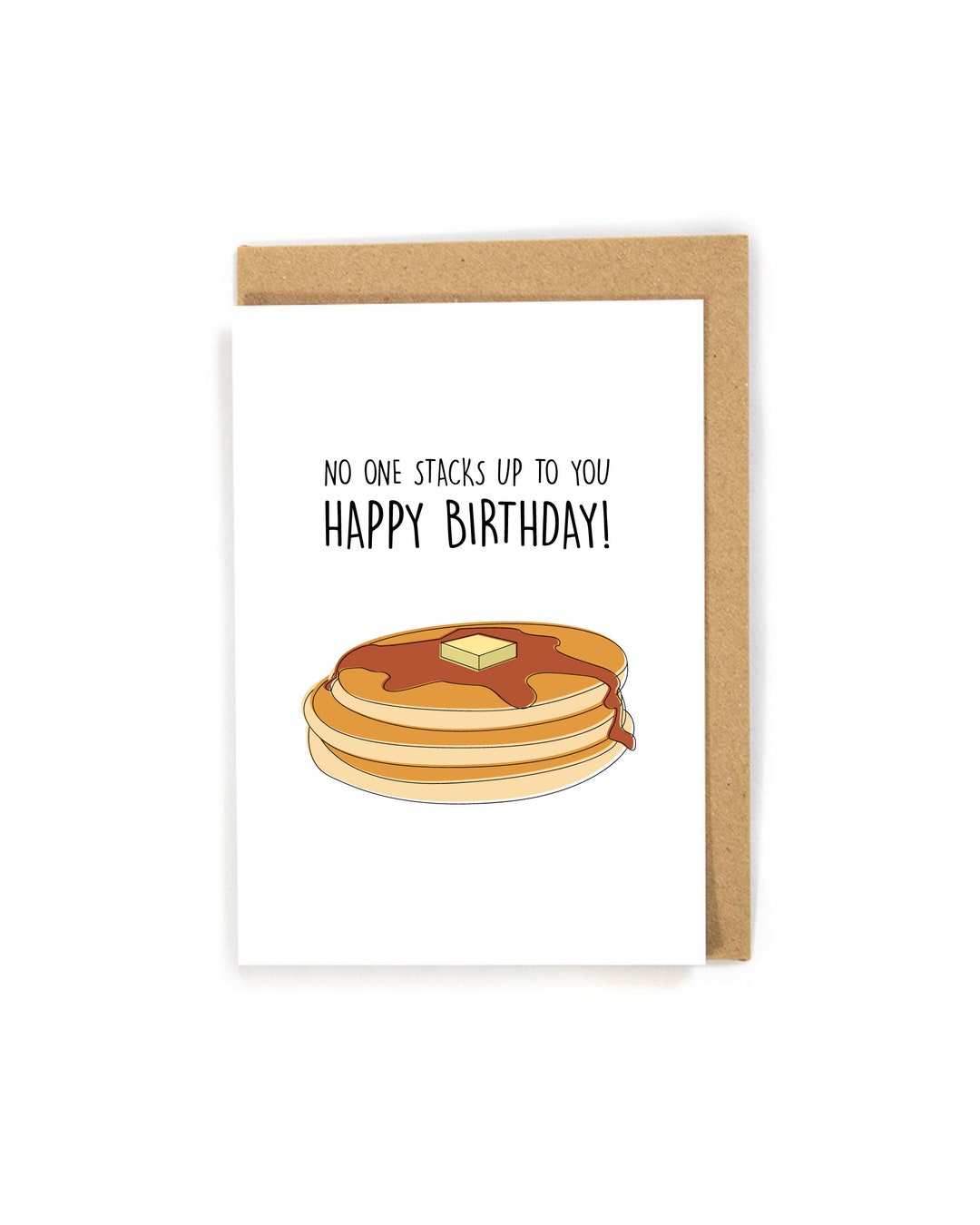 Funny Birthday Card, Pancake Birthday Card, Cute Birthday Card, Pun ...