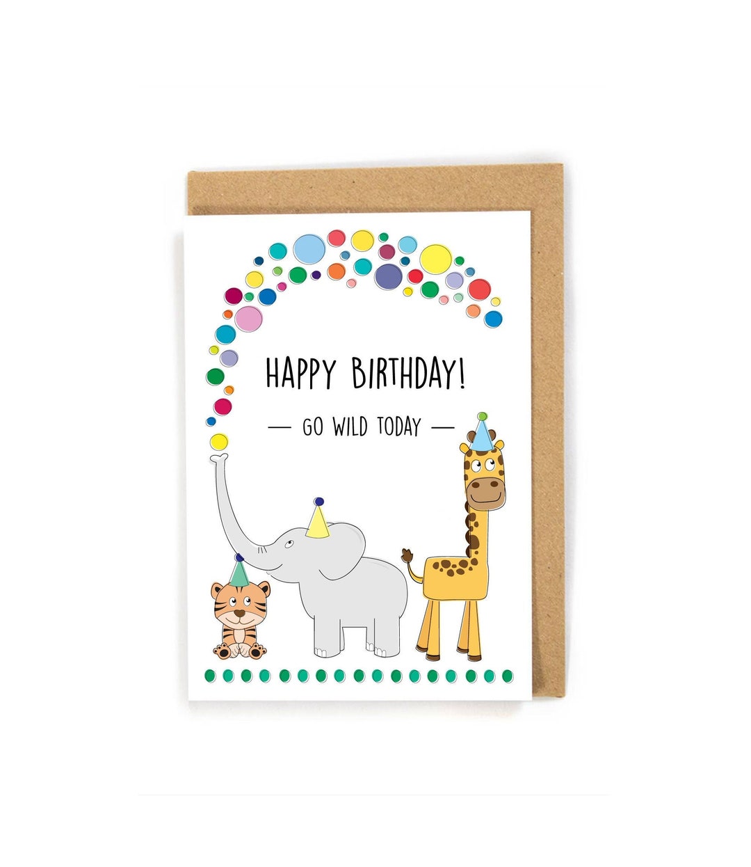 Zoo Birthday Card, Kid Birthday Card, Toddler Birthday Card, Zoo ...
