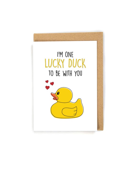 Funny Anniversary Card Cute Anniversary Card Rubber Duck - Etsy