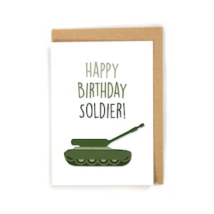 Army Birthday Card, Soldier Birthday Card, Military Birthday Card ...
