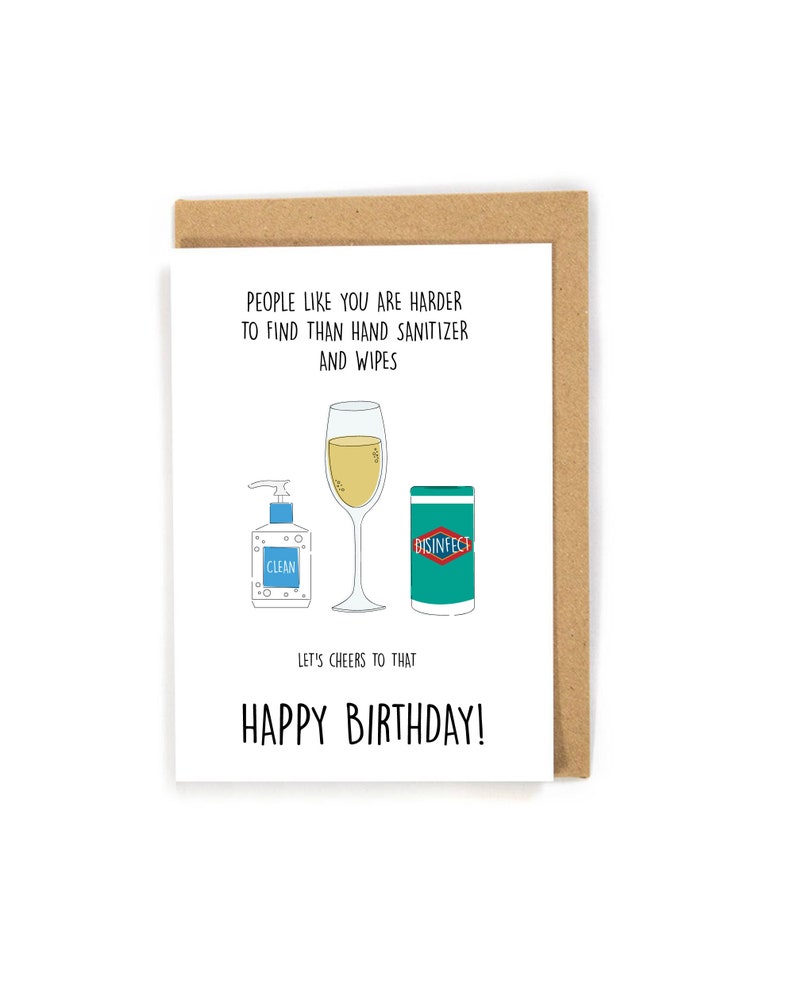 Funny Birthday Card, Quarantine Birthday Card, Happy Birthday Card ...
