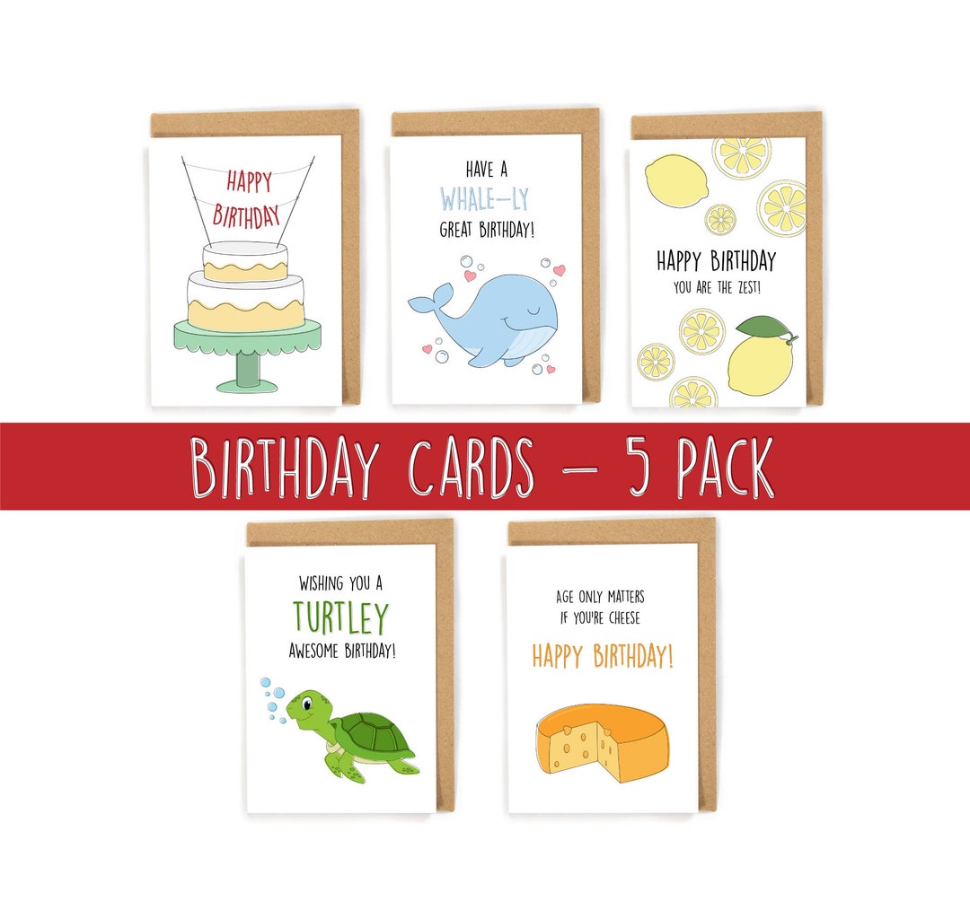 Birthday Card Variety Pack, Pack of Birthday Cards, Happy Birthday ...