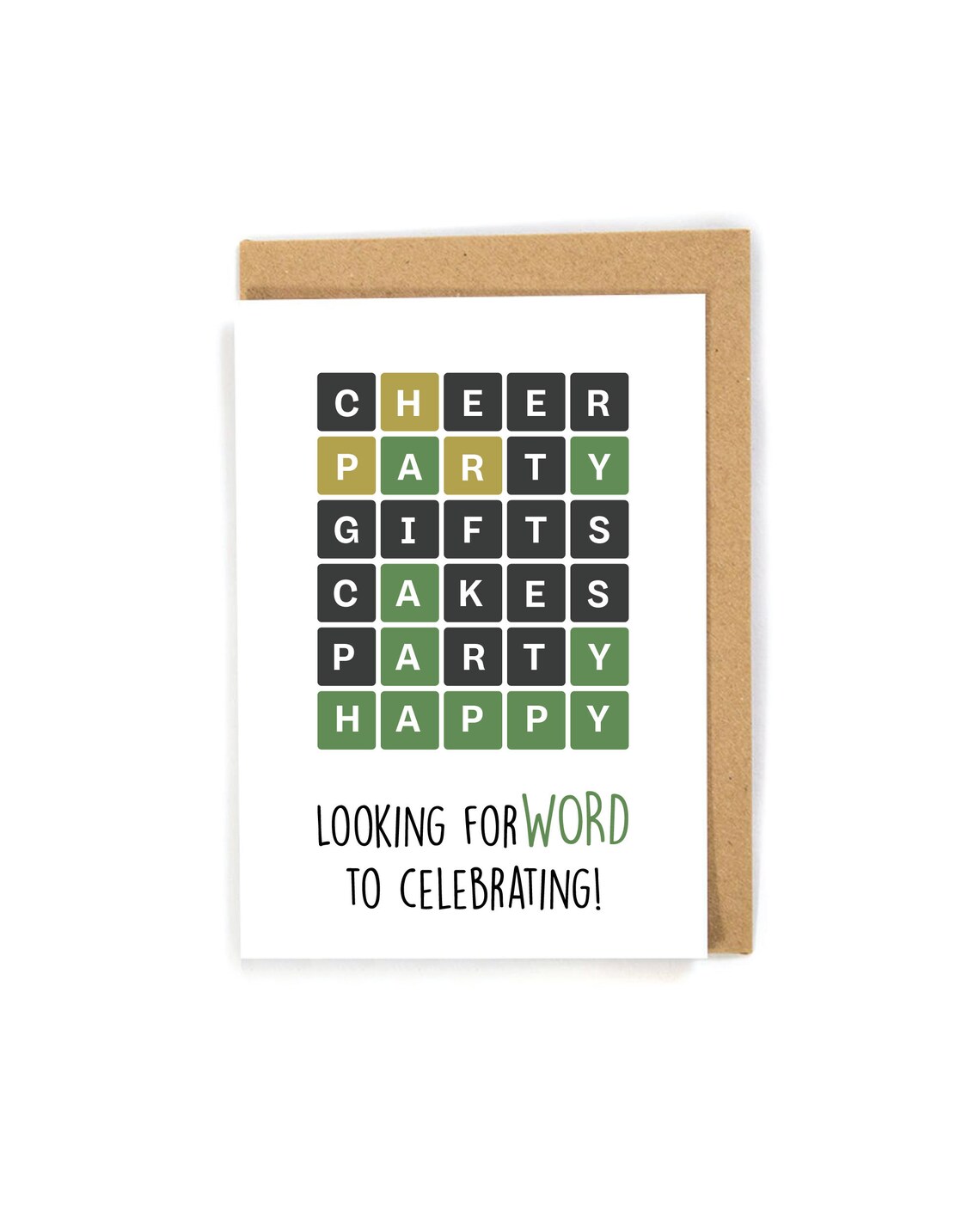 Wordle Birthday Card Trendy Birthday Card Cute Birthday - Etsy