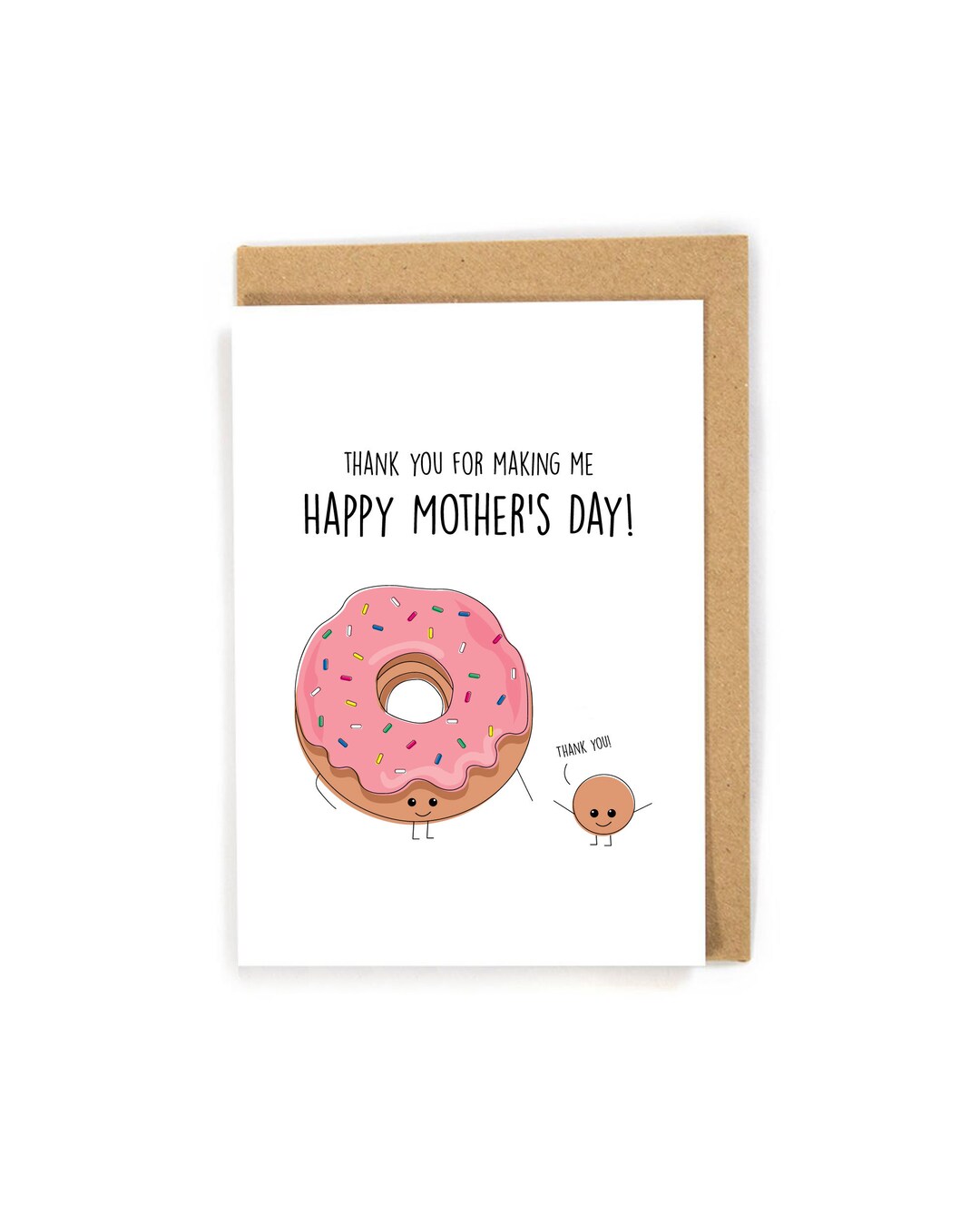 Mother's Day Card, Donut Mother's Day Card, Cute Mother's Day Card, Pun ...