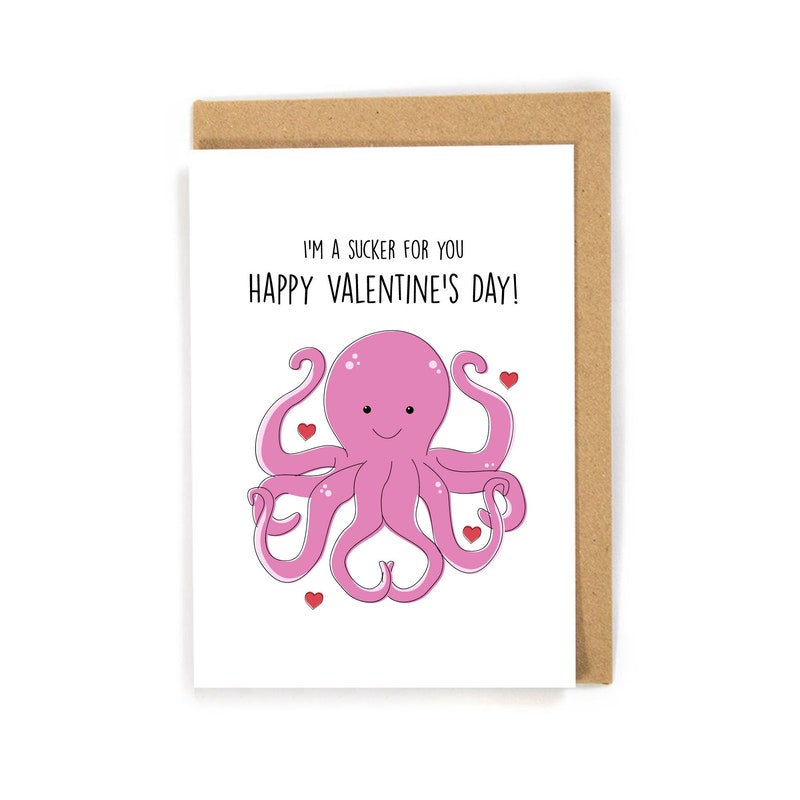 Octopus Valentine - Etsy