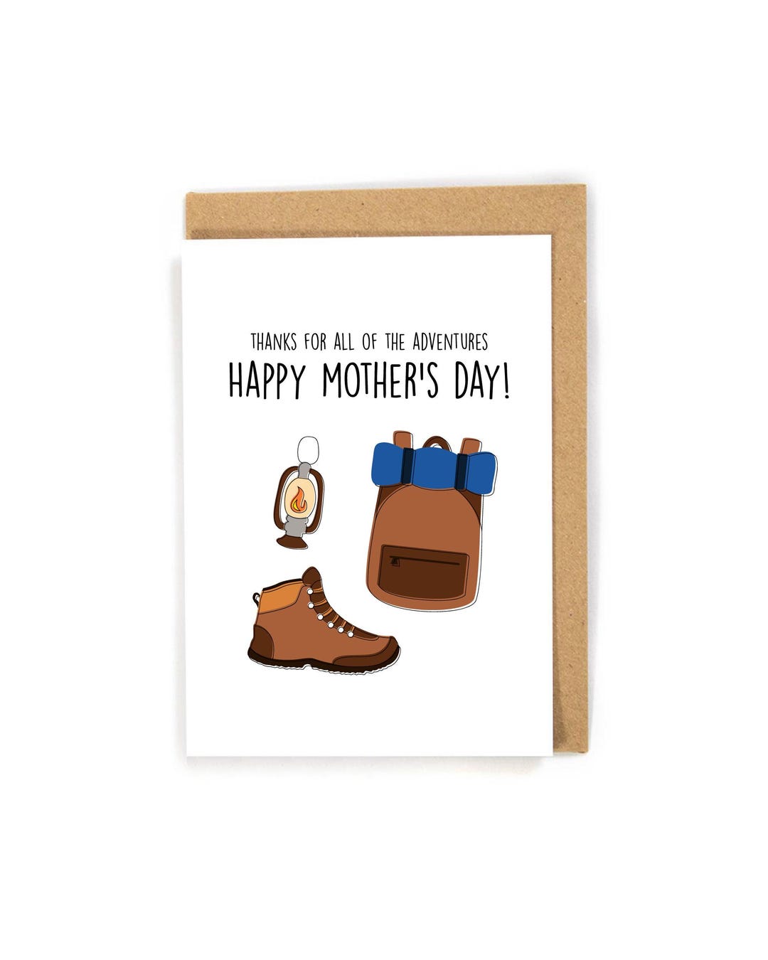 Camping Mothers Day Card, Adventure Mothers Day Card, Hiking Mothers ...